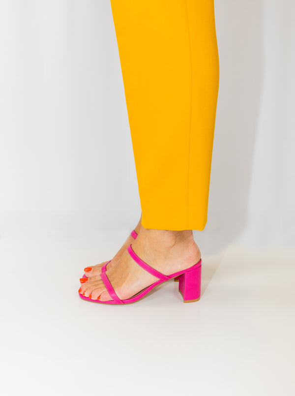 Inniu Catwalk Gigi Block Heel Mule Pink | Block Heel – Shop Now at Shoe ...